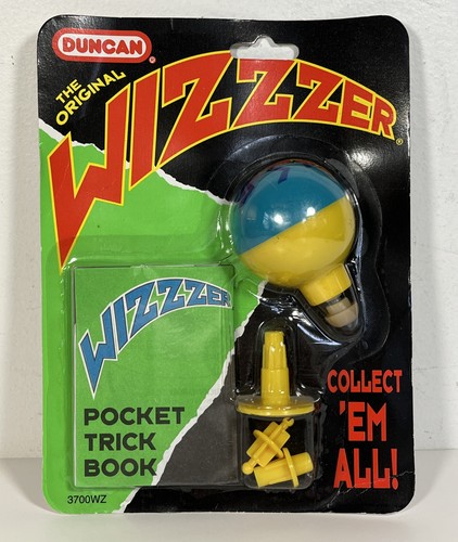 The Original Duncan Wizzer Spinning Whirling Top Blue/Yellow On Sealed ...