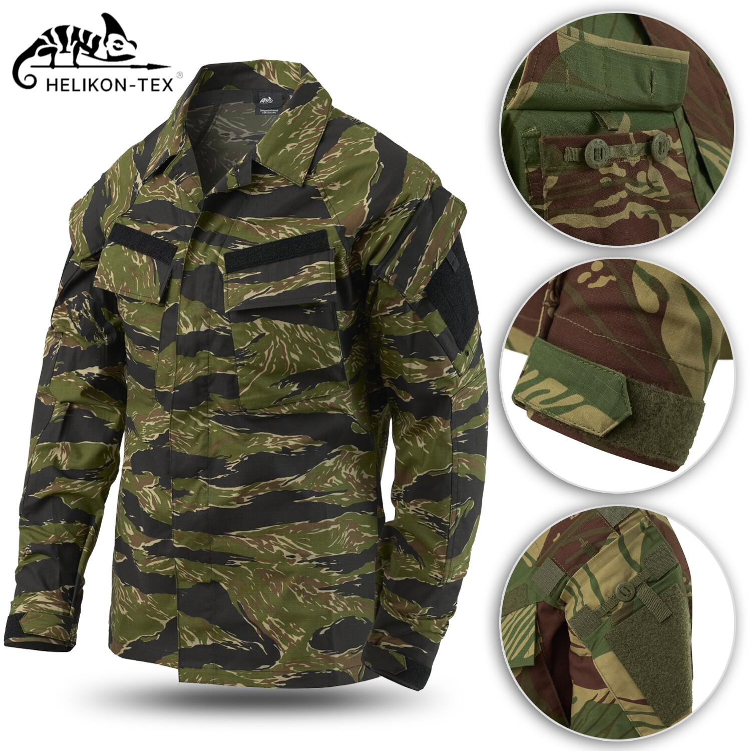 Tactical Uniform Shirt Helikon Tex RAID Combat Field Jacket Vietnam ...