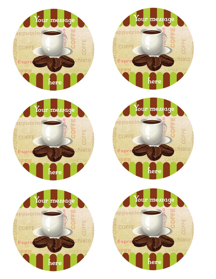 CUP OF COFFEE Image Edible cake topper design | eBay