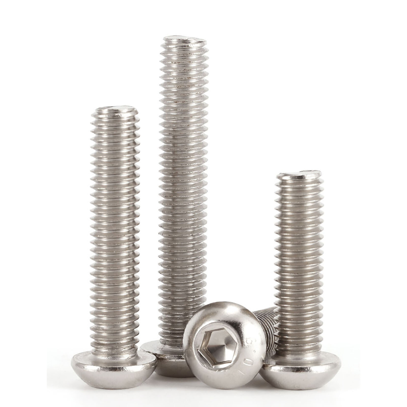 Linsenkopfschrauben M1.6M2M2.5M3M4-M8 ISO 7380 Innensechsk 10.9 Stahl ...