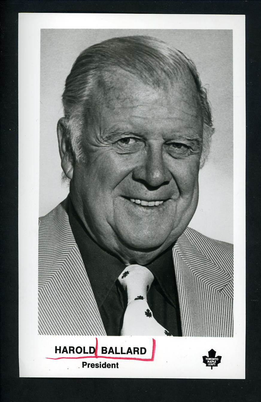 Harold Ballard circa 1970's team issued Press Photo Toronto Maple Leafs ...