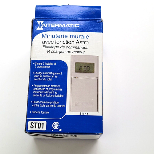 Intermatic ST01 Self Adjusting Timer Wall Switch - White for sale ...