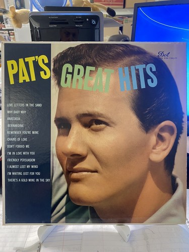 1957 Dot Records PAT BOONE vinyl album PAT'S GREAT HITS Very Good+ ...
