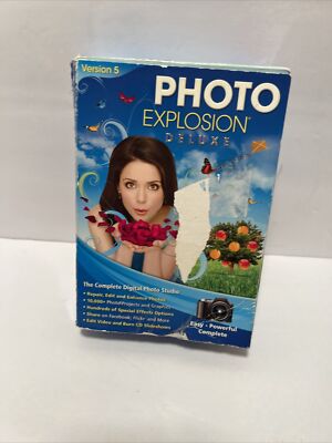 Photo Explosion Deluxe Version 5 Studio Windows XP Vista 7 Or 8 PC Software | eBay