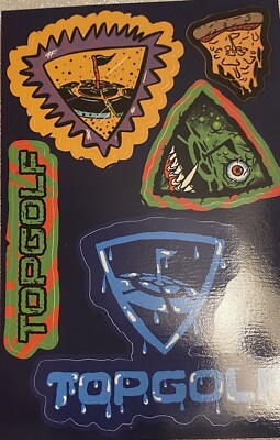 Unique TopGolf Top Golf Golfing Stickers - 5 Stickers | eBay