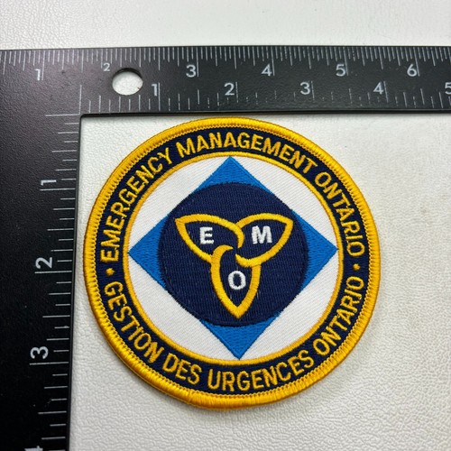 Vintage EMERGENCY MANAGEMENT ONTARIO EMO Canada Patch 41V | eBay