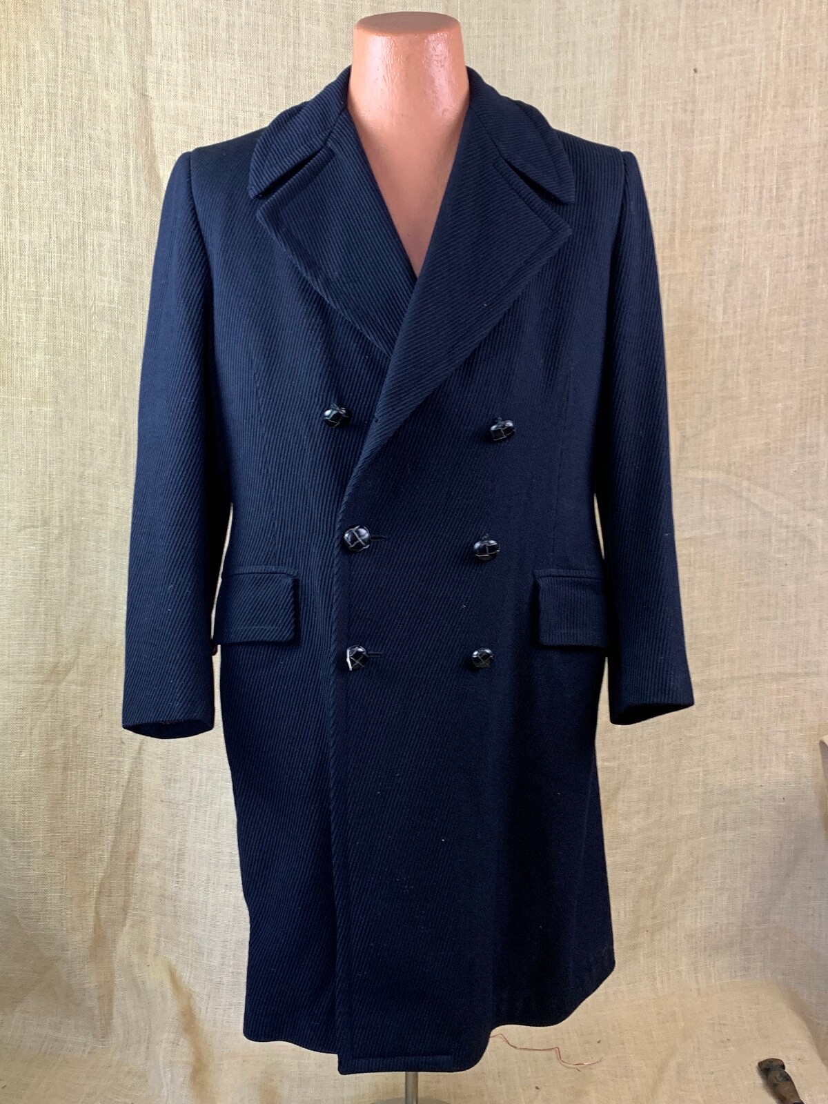 ALPACUNA America's Most Famous Coat Vintage NAVY 100%… - Gem
