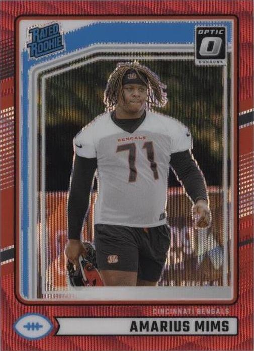 2024 Panini Donruss - Rated Rookie Amarius Mims #350 Optic Preview Red ...