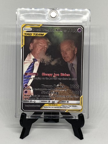 Donald Trump Joe Biden Pokémon Card Full Art | eBay
