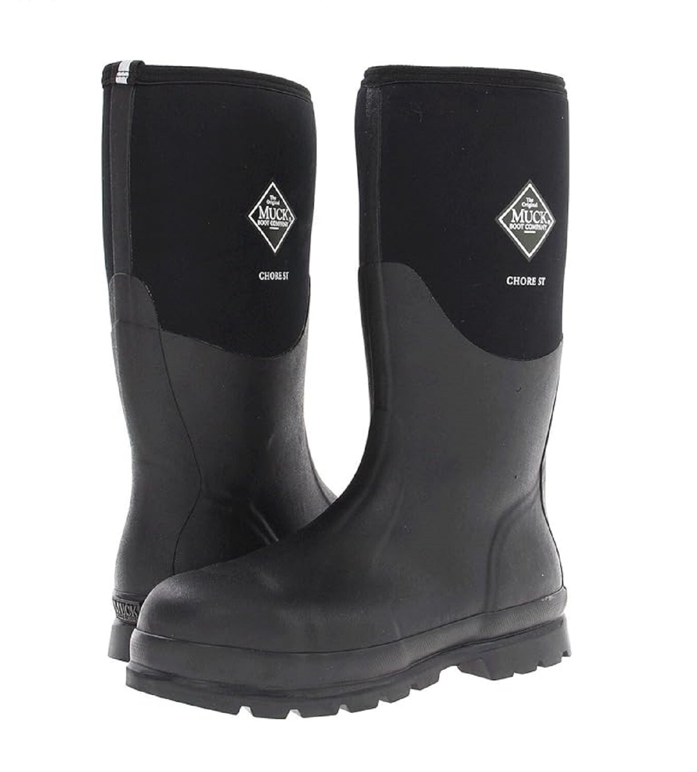 Original Muck Boots Adult Chore ST High Boot Classic Steel Toe Black ...