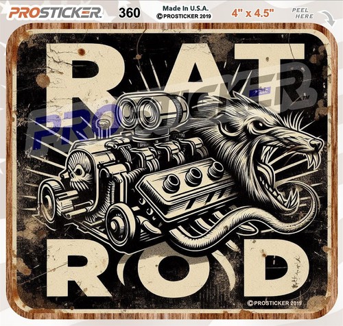 Rat Rod Decal Rust 4" ProSticker 360 | eBay