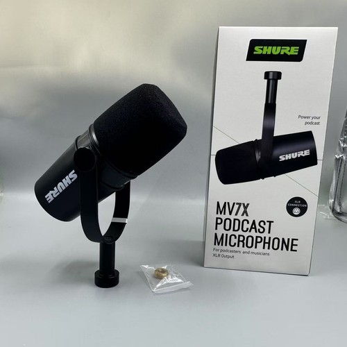 Shure MV7X Mic Podcast Kit for Podcasting Home Recording Gaming XLR ...