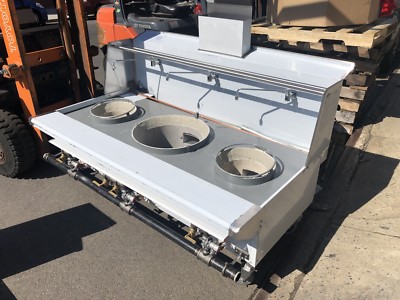 Three 3 Hole Chinese Wok Range Ring, Jet, & Duck Burner w/ Safety Valve ...