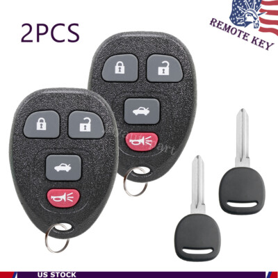 2 For 2007 2008 2009 2010 2011 2012 Chevrolet Impala Remote Fob ...