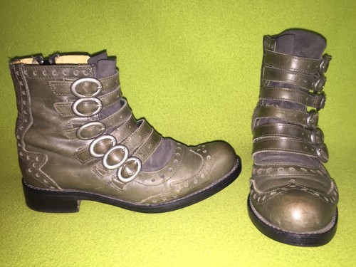 Greyish Green Fluevog Adrian Alli Boots 6 | eBay
