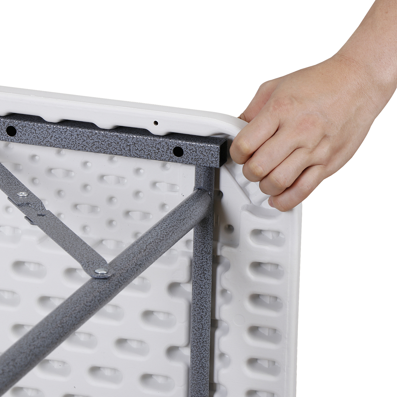 6 ft Fold-in-Half Folding Table Camping Table Indoor Outdoor Picnic ...