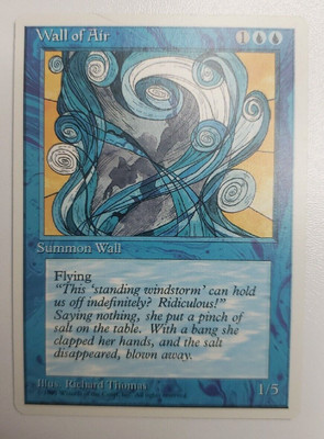 Wall of Air MTG Vintage 1995 Blue Creature Card Magic the Gathering | eBay