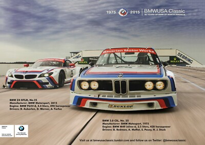 Vintage German BMW 40 Years Anniversary Poster | eBay