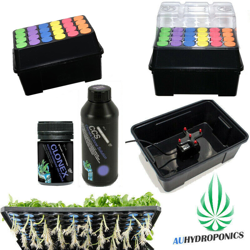 AUTOMATIC CLONE STATION 24 CELL CLONING SYSTEM ROOT SPRAYER CLONEX GEL SOLUTION | eBay Australia