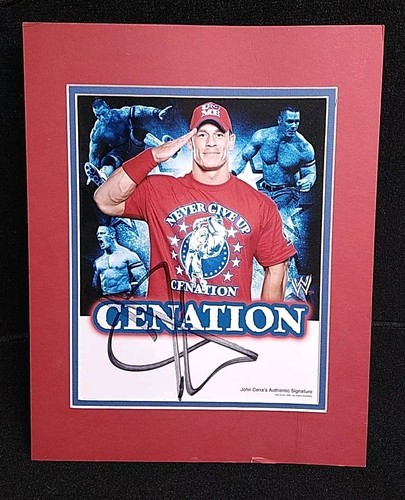 JOHN CENA Autographed Signed 8x10 WWE Promo Photo WWE JSA WWF 2011 ...
