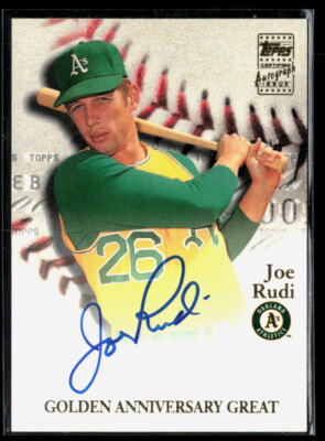 Joe Rudi 2001 Topps Golden Anniversary Autographs Auto #GAA-JR AU | eBay