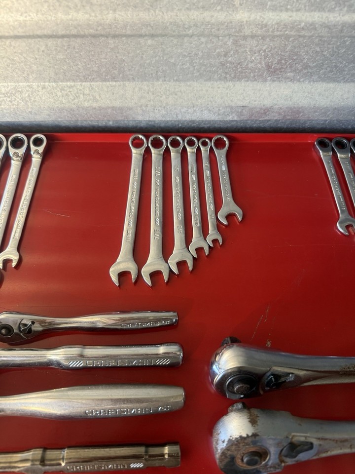 Craftsman Handy Man Tool Set 30+ Pc Chrome Metric Ratchets Wrenches | eBay
