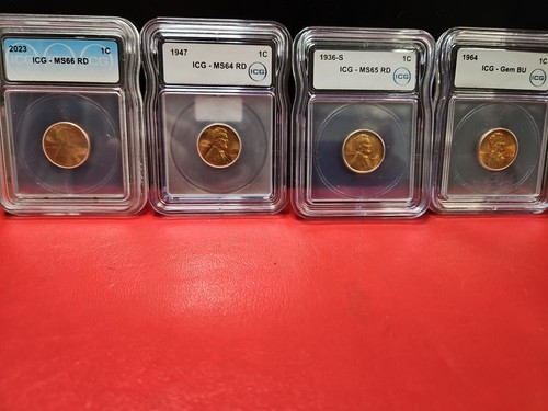 Lot Of 7 ICG Graded 1cent All 5 Coins Are Absolutely Stunning | eBay