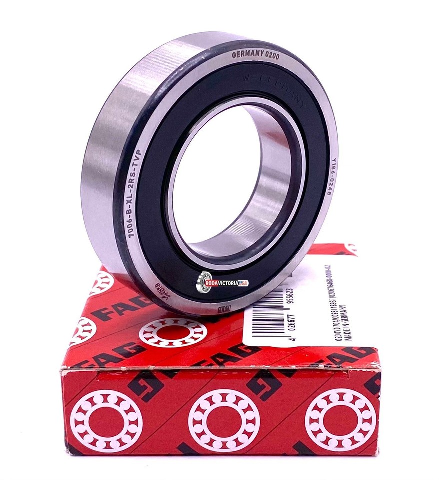 FAG Germany 7006 B XL 2RS TVP Angular Contact Ball Bearing 30x55x13 mm ...