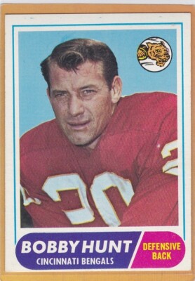 1968 TOPPS FOOTBALL BOBBY HUNT #122 BENGALS EX+ *A7275 | eBay