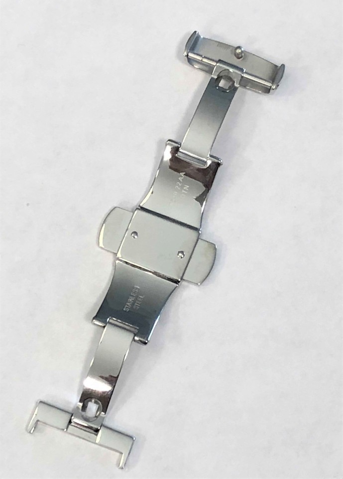Original Tissot 18mm Steel Clasp Fits Leather straps 18mm Where Buckle ...