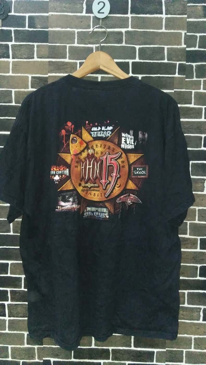 Vintage 2005 HHN Horror Universal Studio Movie T shirt - Gem