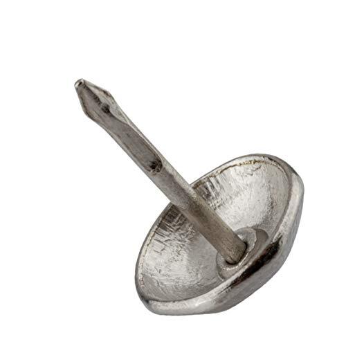 Nickel Plated Plain Dome Hammered Head Tacks/2" Diameter/2" Long 50 ...