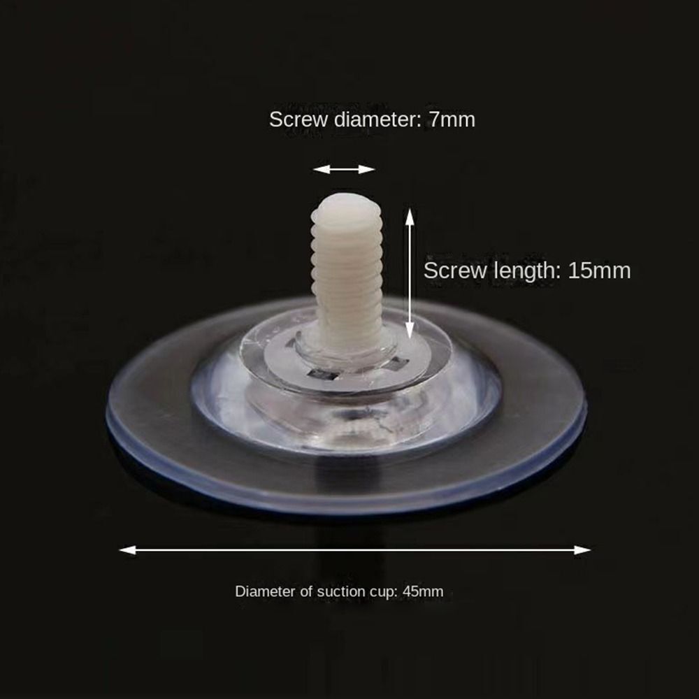 Clear Screw Hook Suction Cups Aquatic Suction Cup Fixing Pads Suction ...