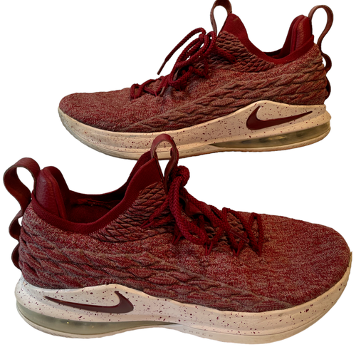 NIKE Lebron XV Low Maroon Burgundy Basketball Shoes Sneakers mens 12 ...