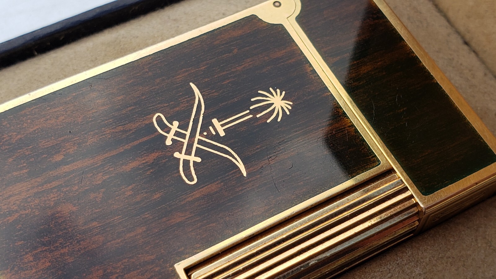 ST DUPONT BROWN LAQUER KSA SAUDI ARABIA LIGHTER | eBay