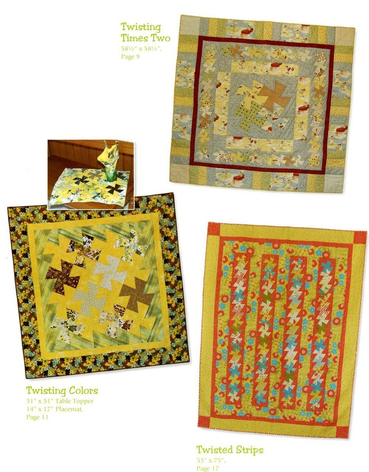 Let's Twist Again Quilt Pattern Book by Marsha Bergren for Twister ...
