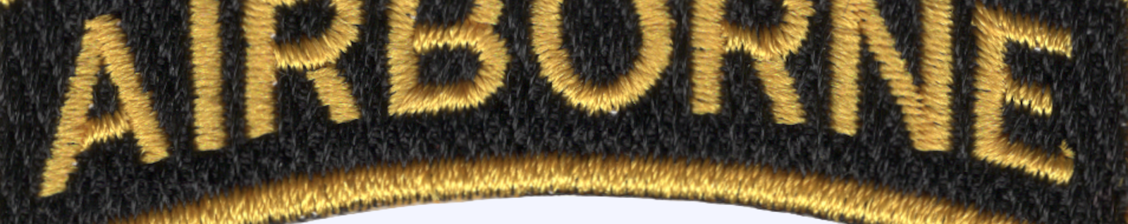 Army Airborne Rocker Gold Letters Patch | eBay
