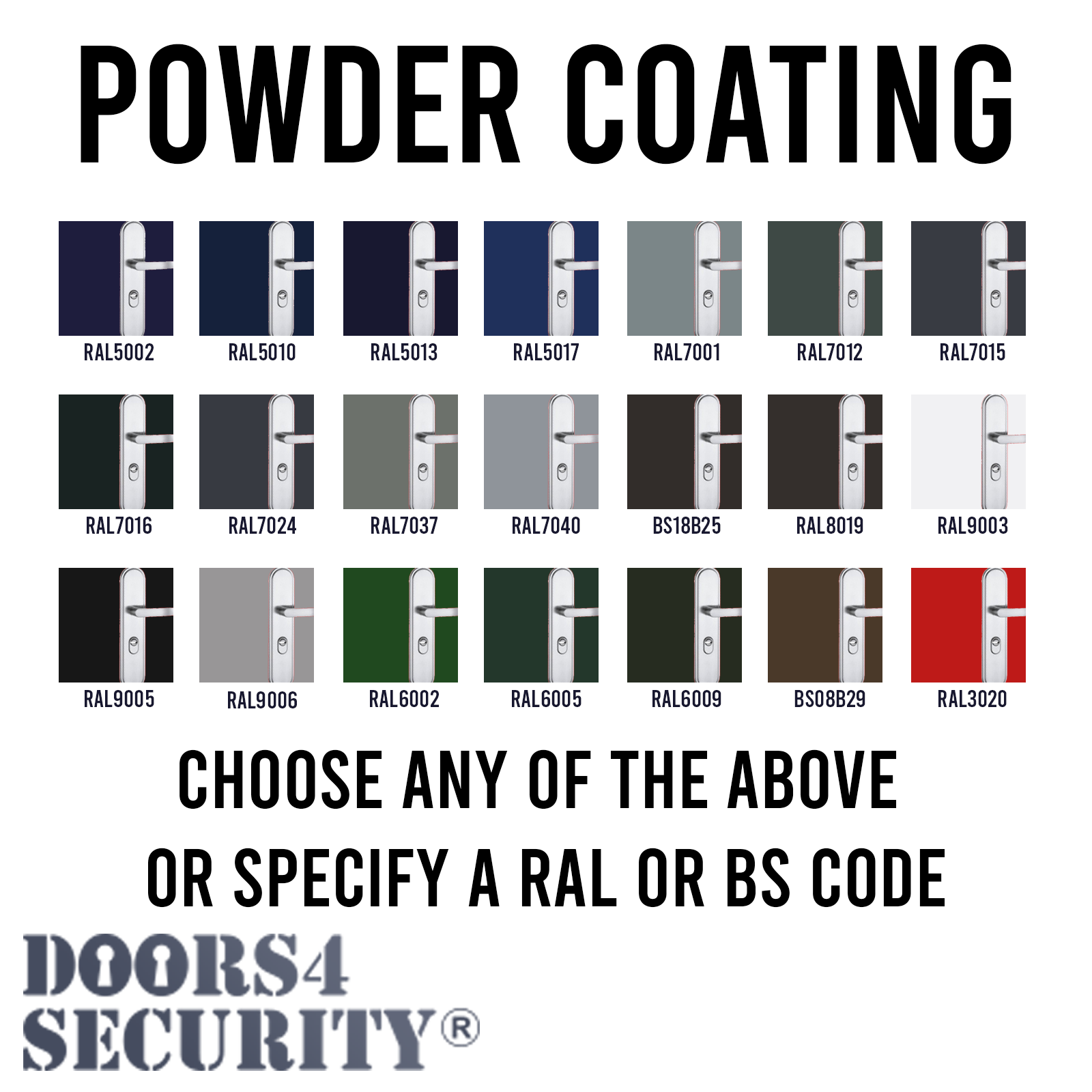 POWDER COATING SERVICE FOR CHANGING COLOUR OF DOORS | eBay UK