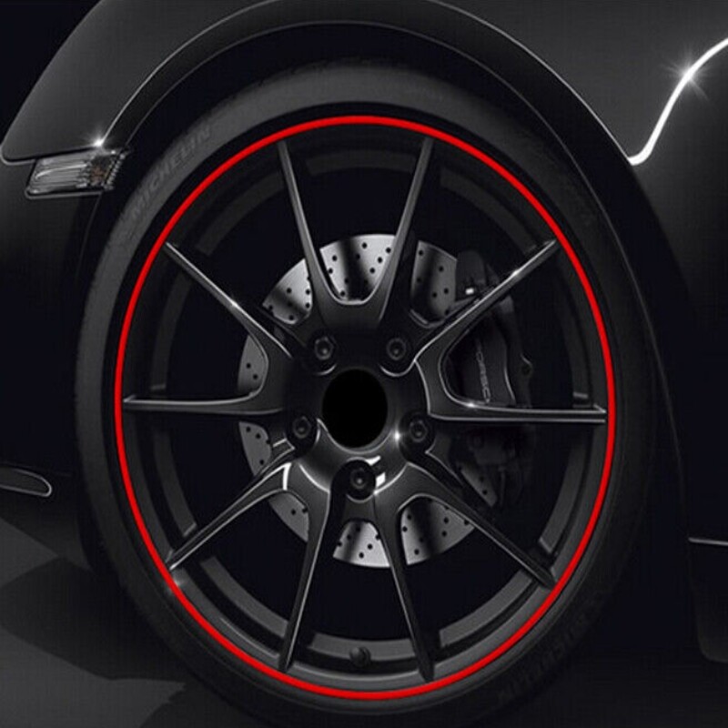 Car Wheel Hub Rim Edge Protector Ring Tire Guard Sticker Rubber Strip ...