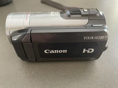 Canon VIXIA HF200 Flash Memory Camcorder - Silver | eBay
