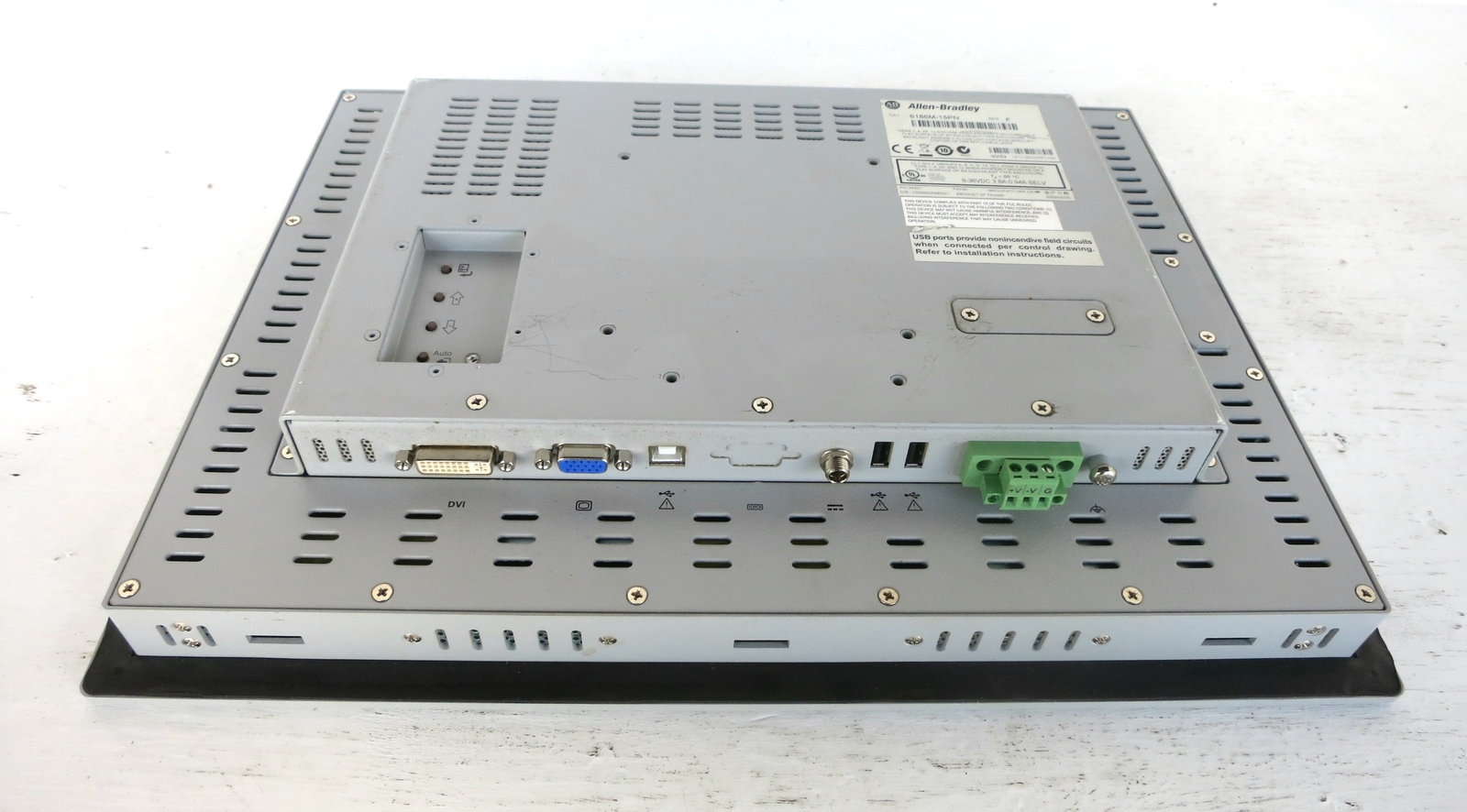 Allen Bradley 6186M-15PN Ser F 1500M PanelView Flat Panel Monitor AB ...