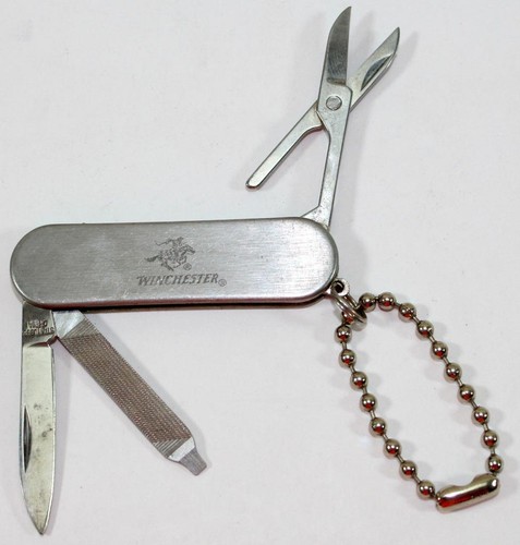 Vintage Winchester Stainless Steel Pocket Knife w/ Scissors, File ...