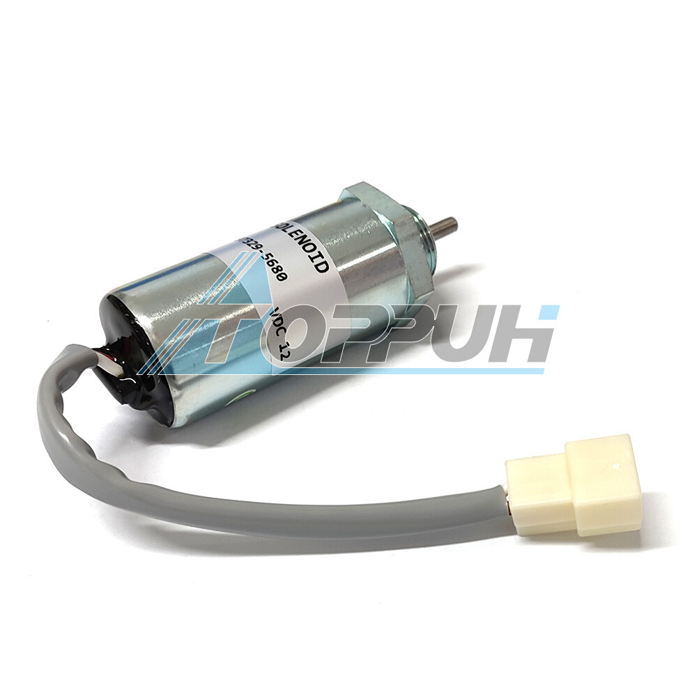 12V 897329-5680 Fuel Shutoff Solenoid For Isuzu 4LE2 Hitachi EX50U EX55 ...