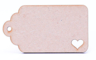 Wooden MDF Curved Luggage Gift Tags Label Tags Jar Label with ...