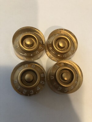 (4)Gold Speed Knobs for Guitar/Bass | eBay