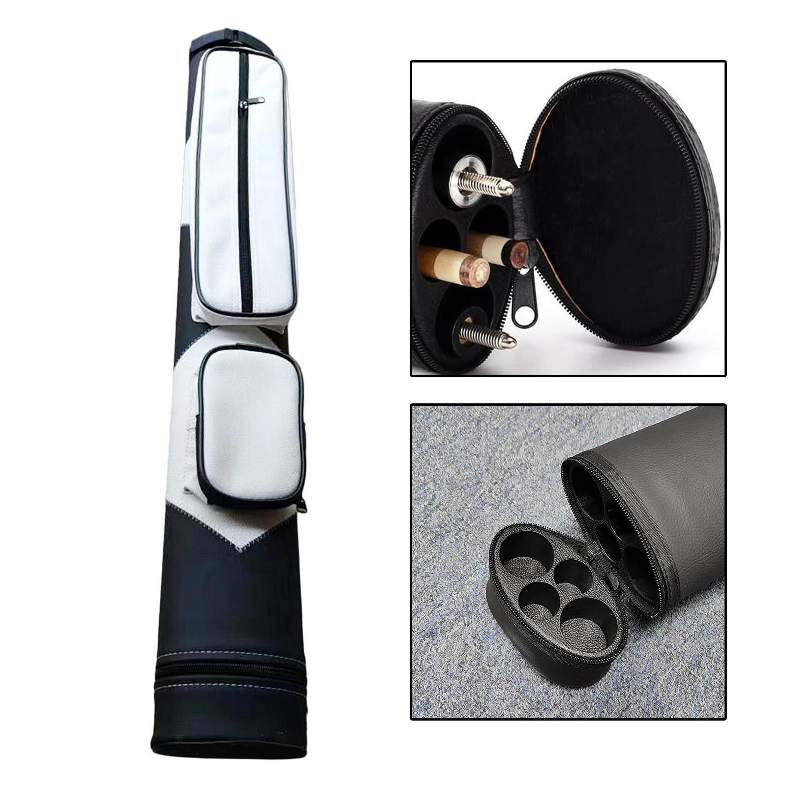 2x2 Pool Cue Case Carrier Hard Case Billiard Rod Storage Bag Pool Cue ...