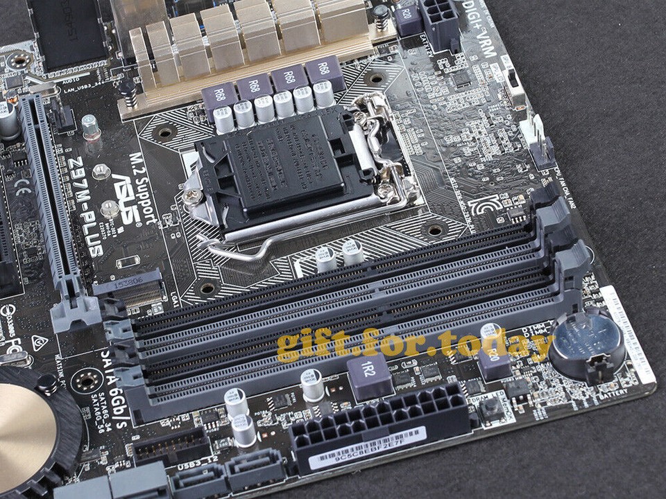 ASUS Z97M-PLUS LGA 1150 Intel Z97 HDMI USB3.0 HDMI DVI VGA Motherboard ...