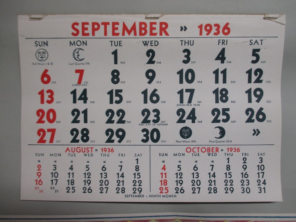 Norman Rockwell Boy Scout Calendar 1936 charles miller real estate RARE ...