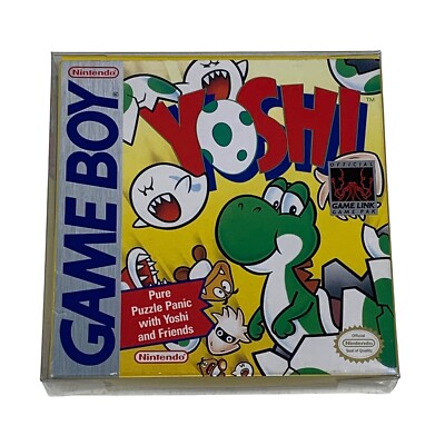 Yoshi (Nintendo Game Boy, 1992) CIB Complete In Box With Box Protector ...