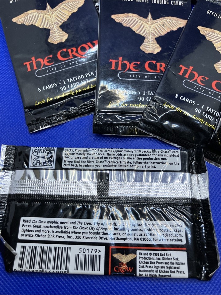 The Crow City of Angels Official Movie Trading Cards Sealed Pack ...